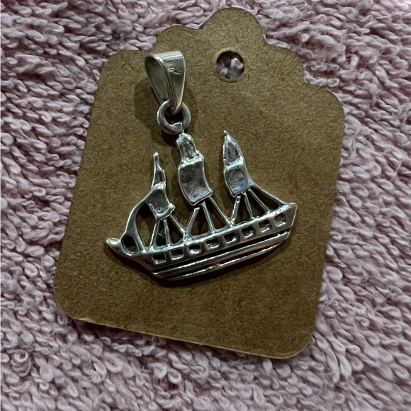 Jewelry | New Ss Vintage Sail Boat Charm | Poshmark